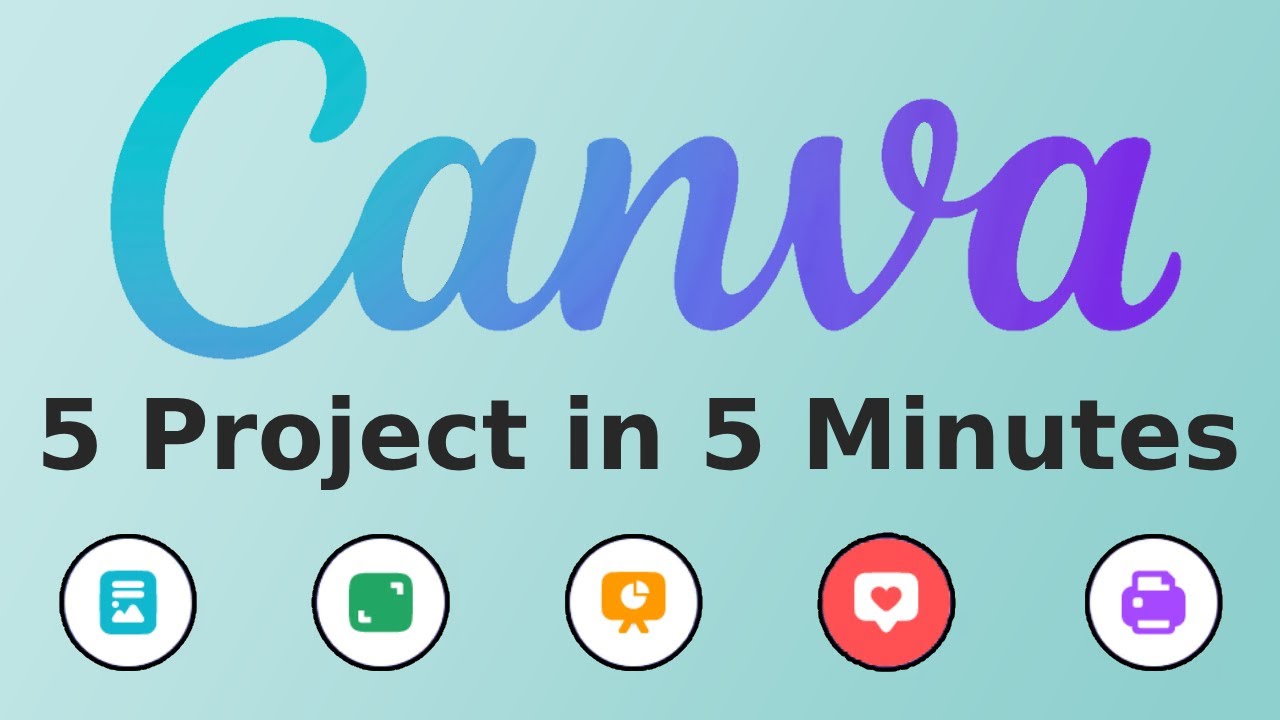 Can I Create 5 Canva Projects in Just 5 Minutes? - YouTube