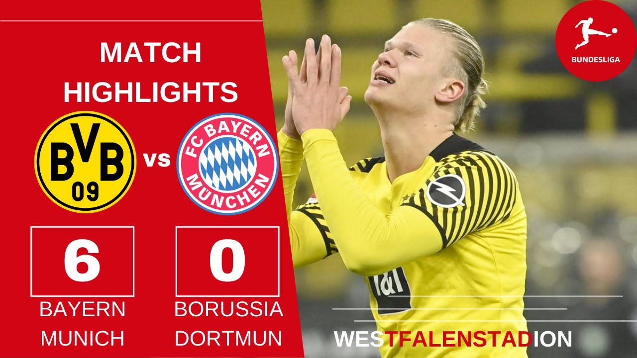 HIGHLIGHTS | Borussia Dortmund 6-0 Bayern Munich | Bundesliga - YouTube