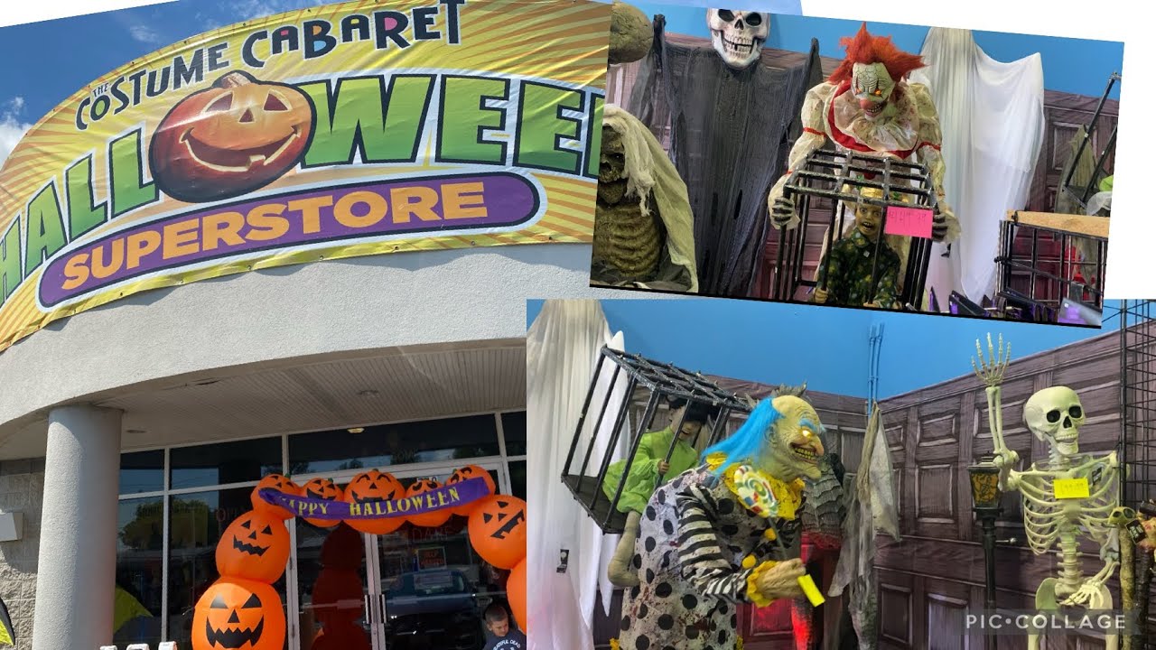 The Costume Cabaret Halloween Superstore Animatronic walkthrough with ...