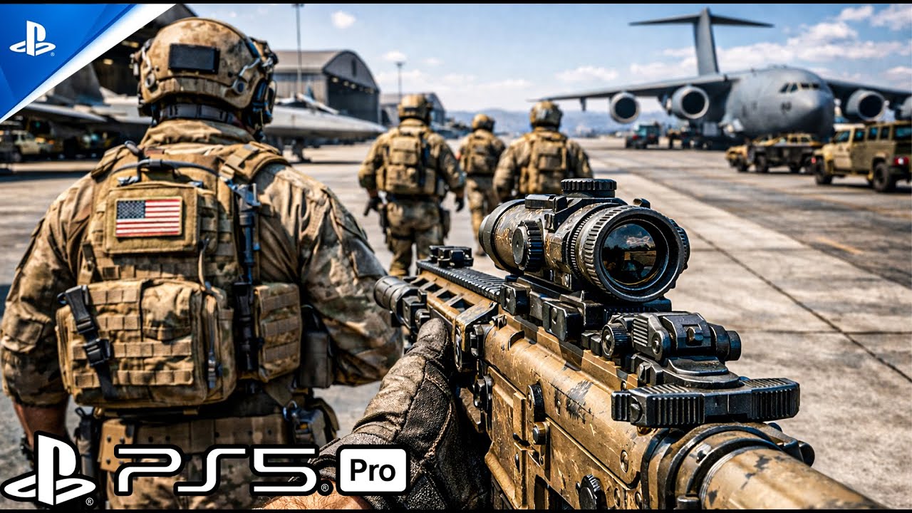 Destroying Barkovs Military Airbase (PS5) Realistic ULTRA Graphics ...