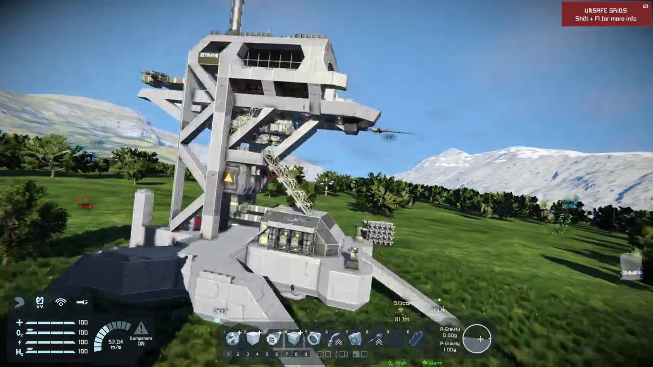 Space Engineers - Deep core mining rig Zeta-11C Setup - YouTube