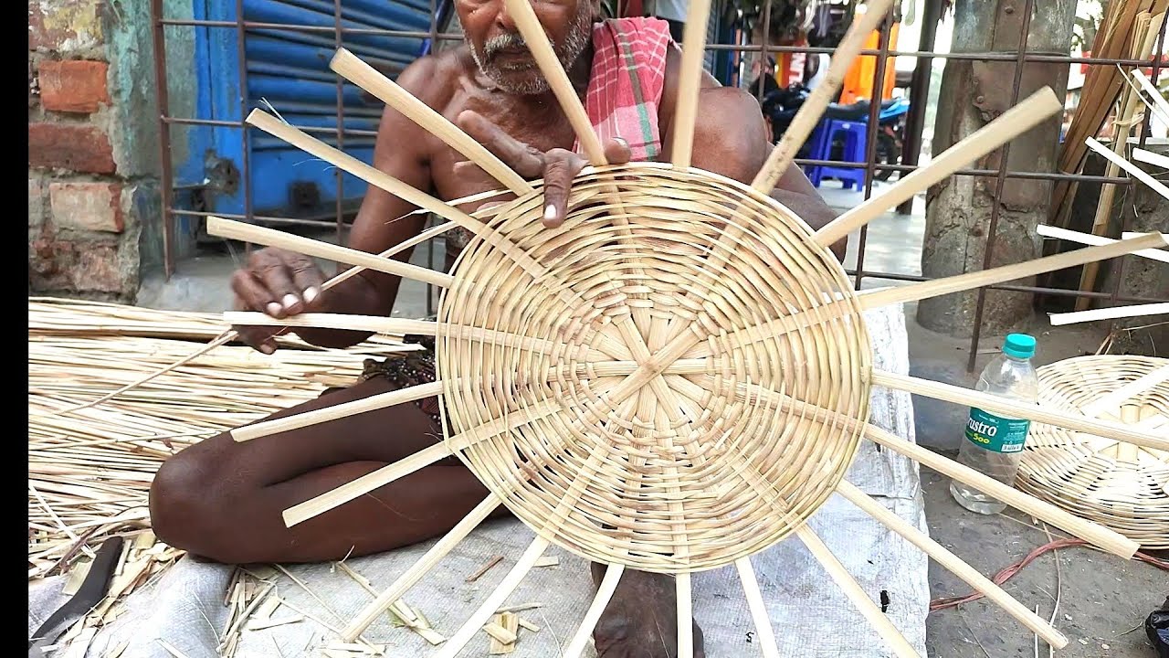How to Make Bamboo Busket | Indian Traditional Hand Work | Unique ...