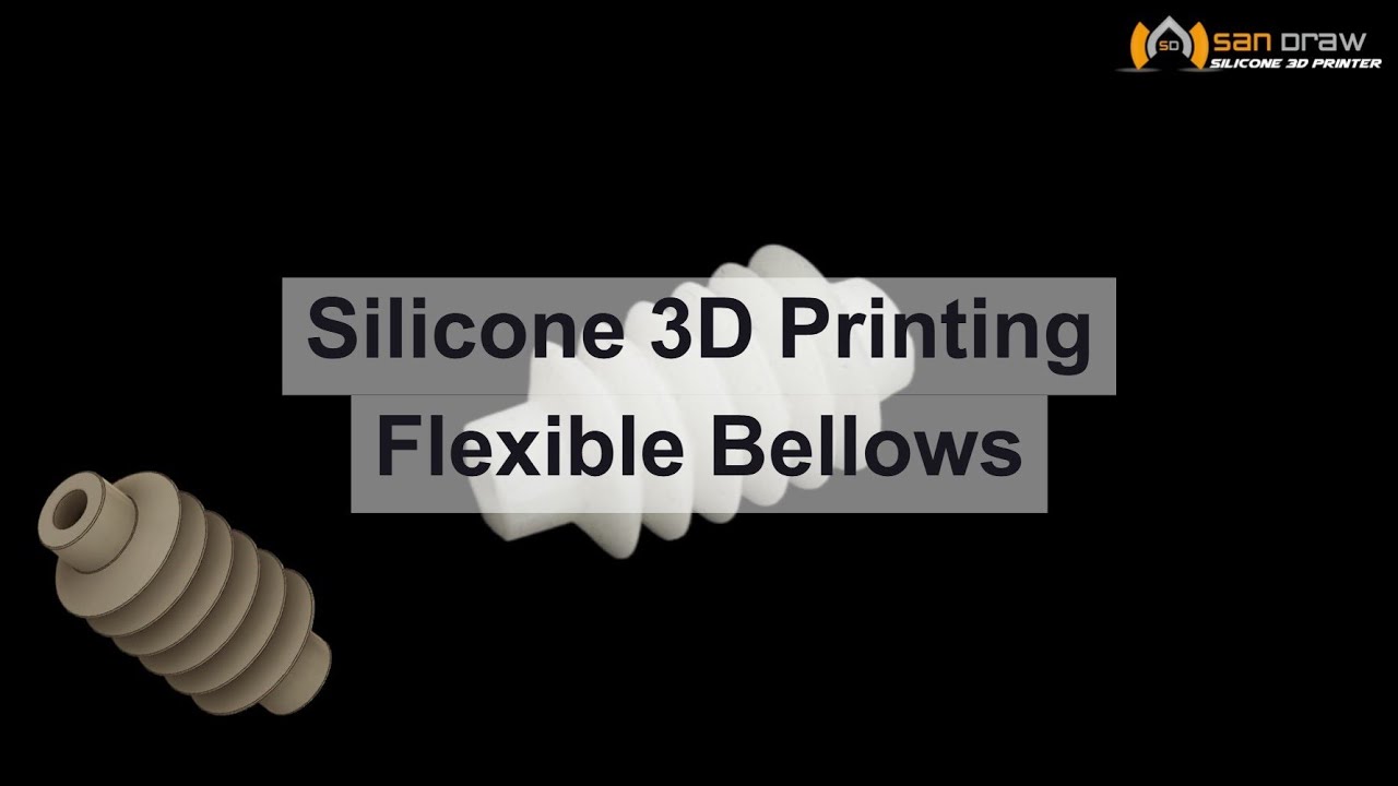 【Silicone 3D Printing】Flexible #bellows - YouTube