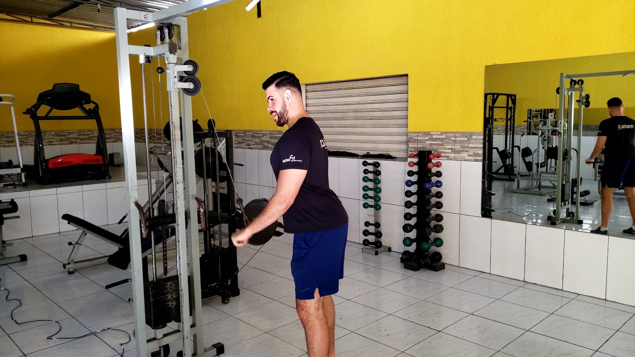 Cross over - triceps barra - YouTube
