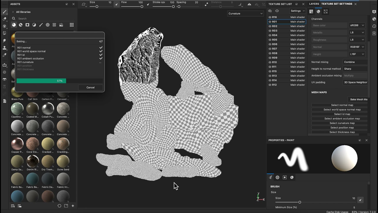 Substance Painter Map Baking Process - YouTube