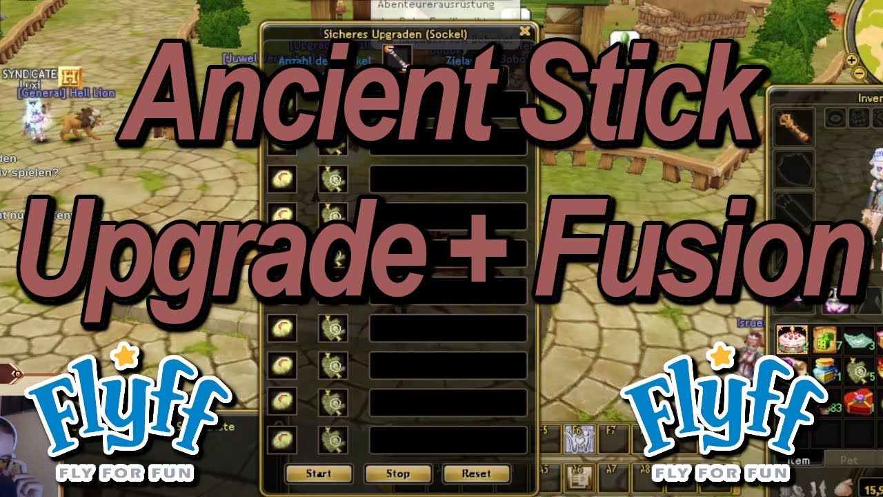 Flyff - Ancient Stick Sockeln mit GProtect und Fusionieren (Stream ...