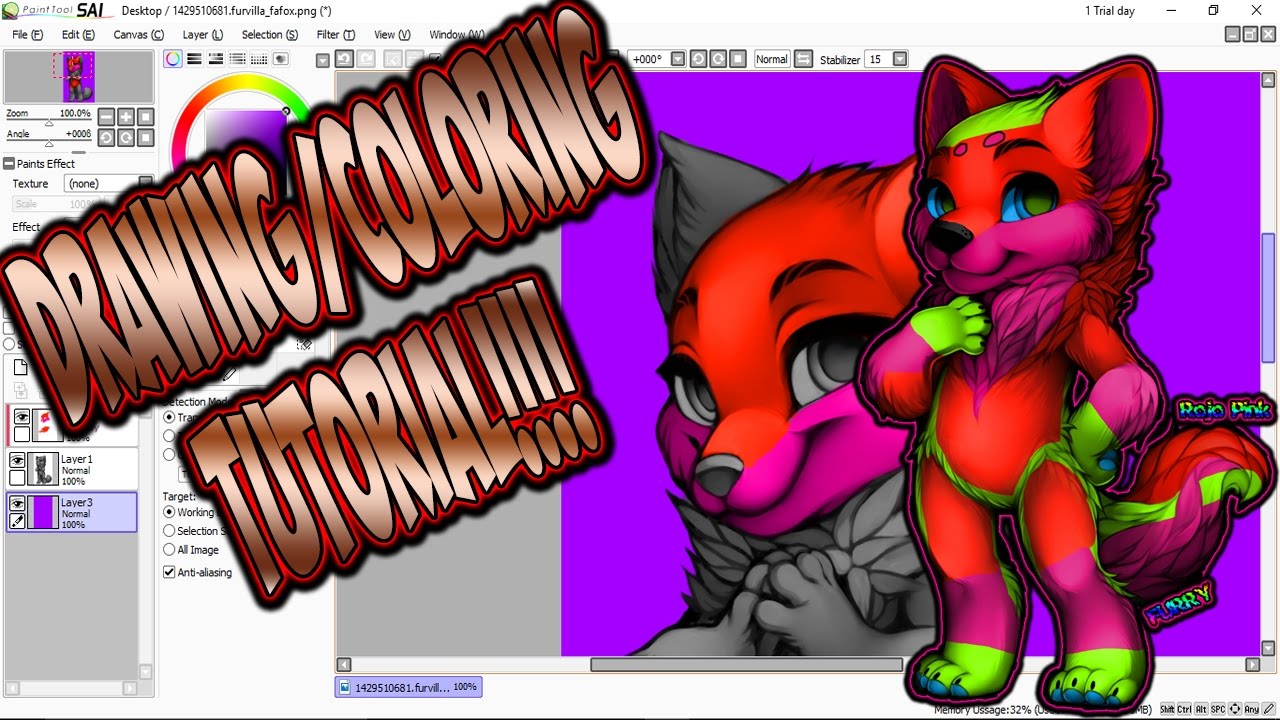 How To Draw/Color Bases (FurVilla Base Tutorial) - YouTube