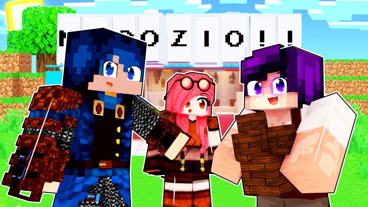 STEF E PHERE COMPRANO DAL MIO NEGOZIO!! - VITA IN CITTÀ 2 MINECRAFT EP ...