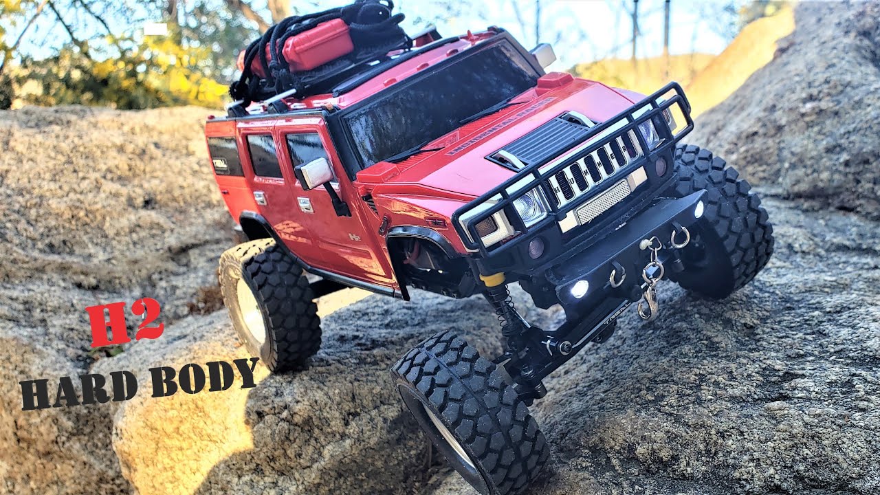 SCX24 Hard Body Conversion Reveal - GMC Hummer H2 (Lake Crawl) - YouTube