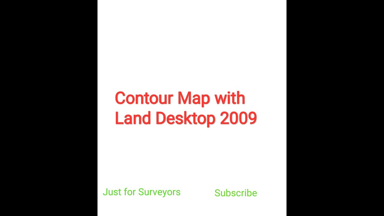 How to draw Contour Map with Land Desktop 2009? - YouTube