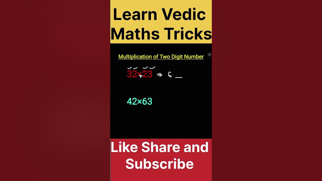 Multiplication Vedic Maths #multiplication #vedic #mathstricks #mathshorts #mathstrick # ...