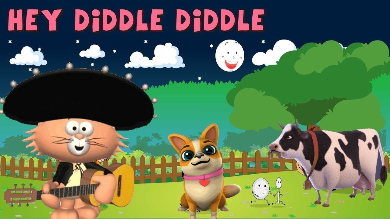Hey Diddle Diddle - Nursery Rhymes & Kids Song. - YouTube