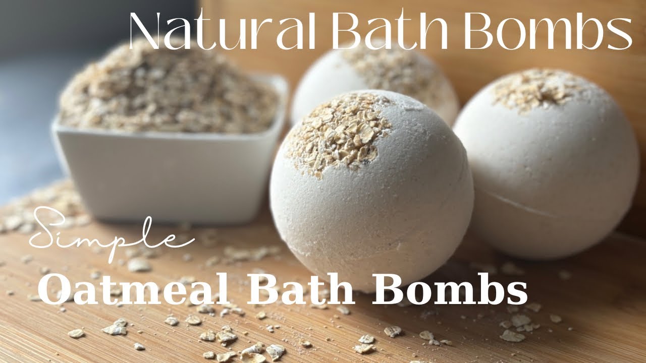 HOW TO MAKE NATURAL OATMEAL BATH BOMBS WITH RECIPE (NO CITRIC ACCID ...