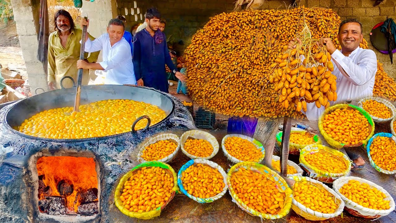 Complete Process Of Dates And Dry Dates | Traditional Dates Processing ...