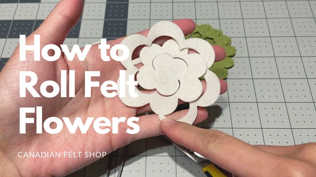 How to Roll Felt Flowers - YouTube