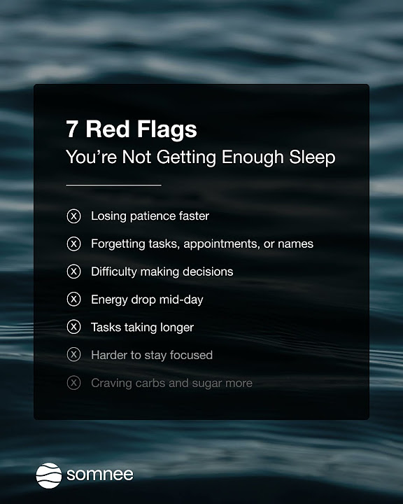 7 Red Flags You're Not Getting Enough Sleep - YouTube