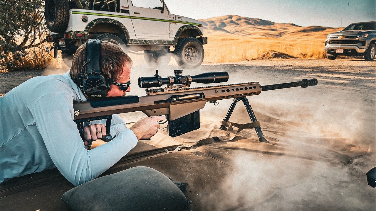 Barrett 50 CAL Slow Mo #barrett #barrett50 #50cal #M107A1 #50BMG - YouTube