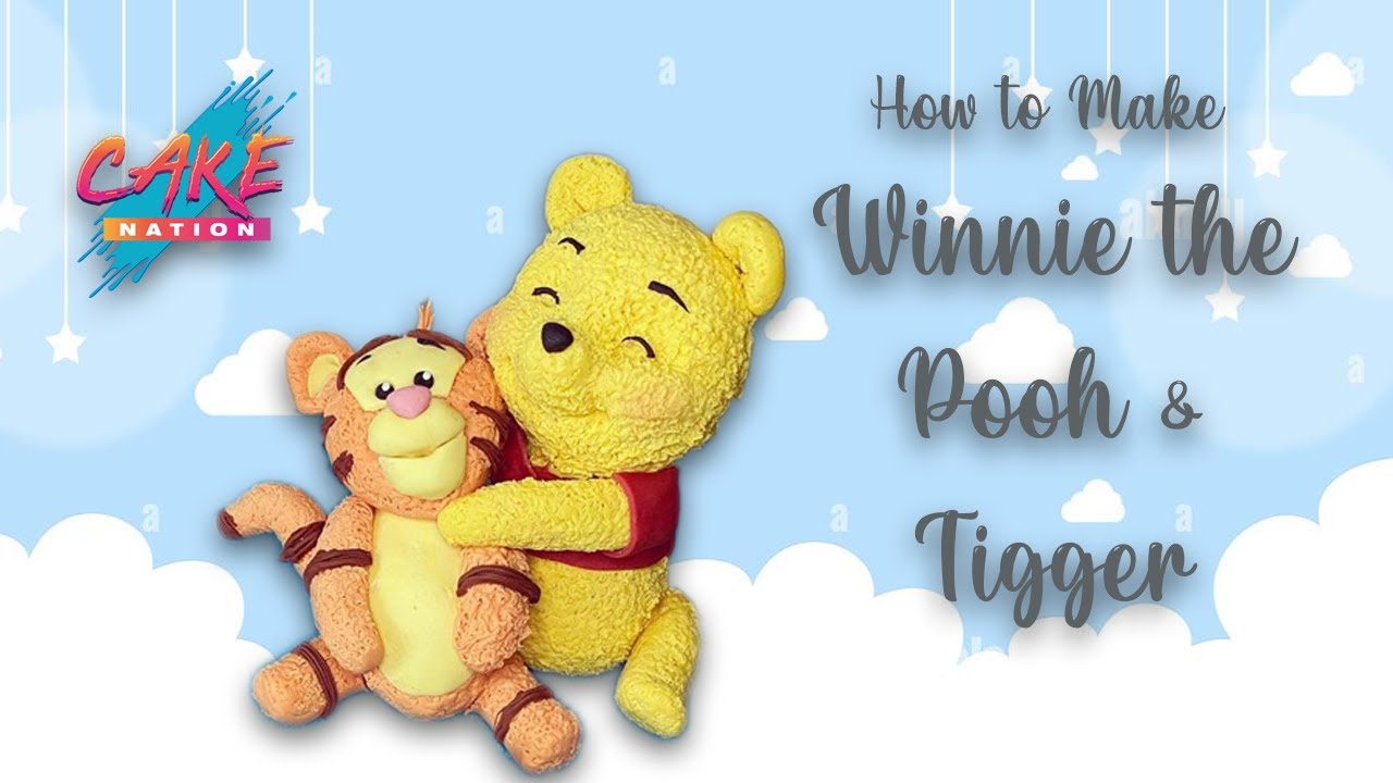 CAKE NATION | How To Make Winnie the Pooh & Tigger Fondant Cake Topper ...