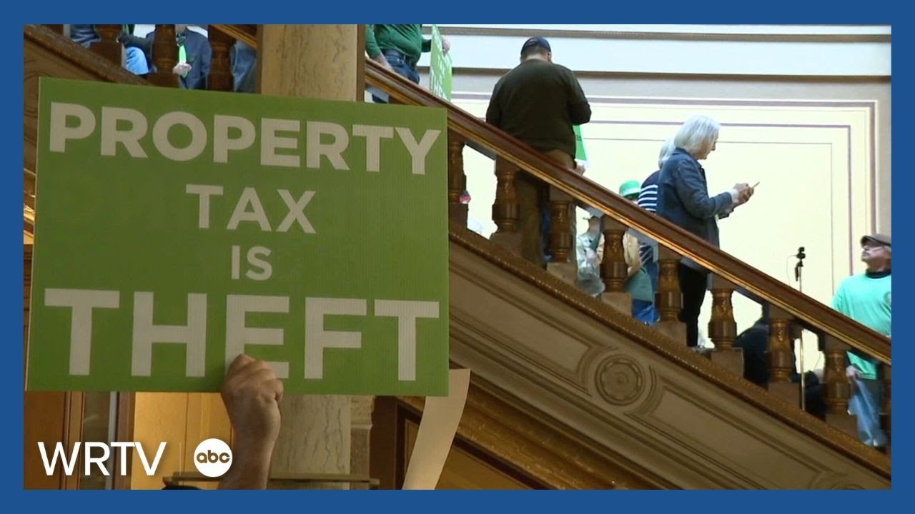 Property tax rally at the statehouse calls on lawmakers to give ...