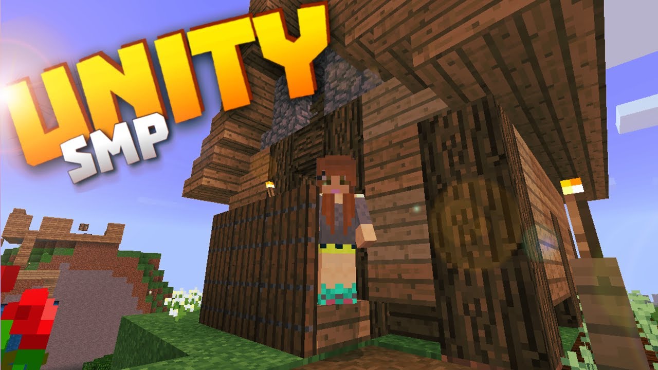 Minecraft Realms! - Unity SMP - Ep. 2 - Starter Shack! - YouTube