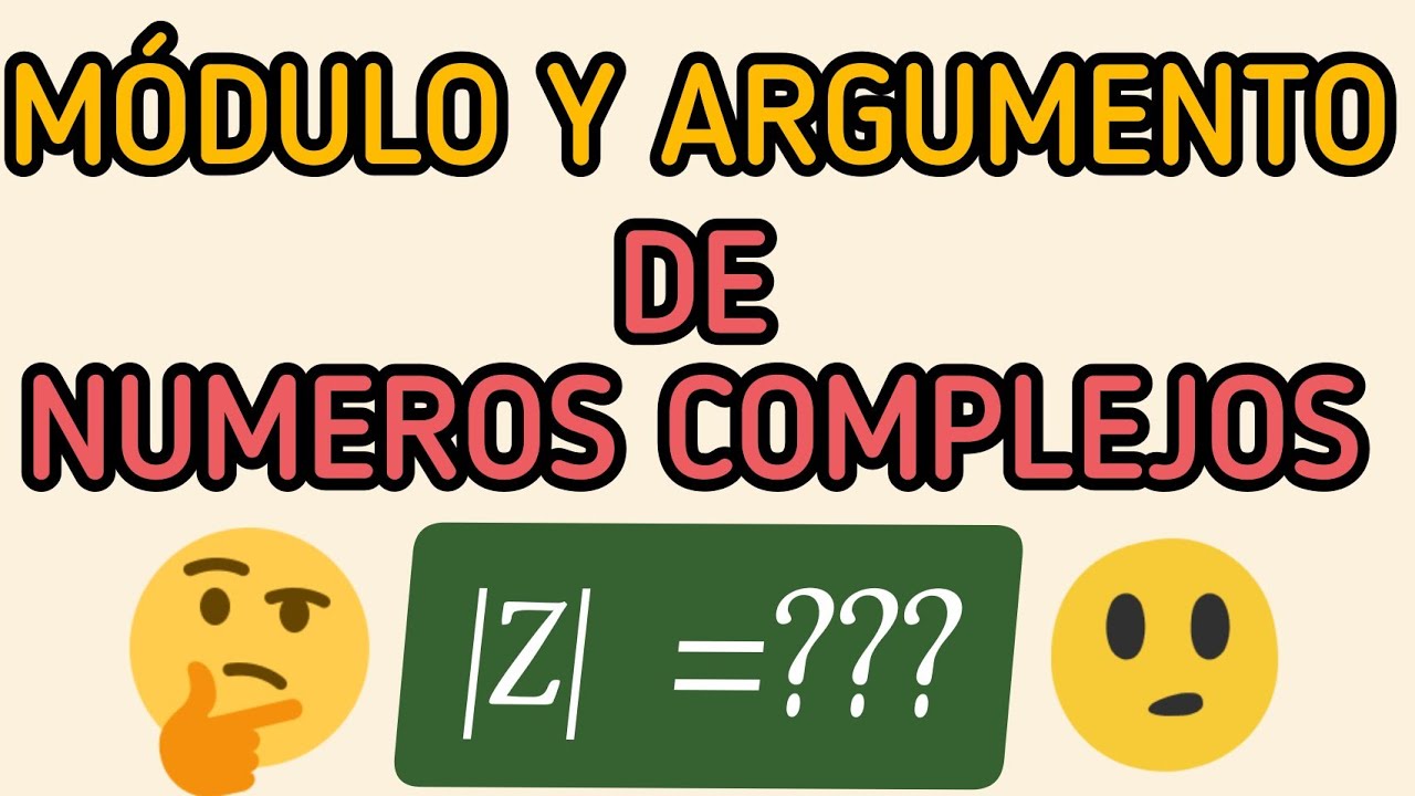 Módulo de un número complejo. - YouTube