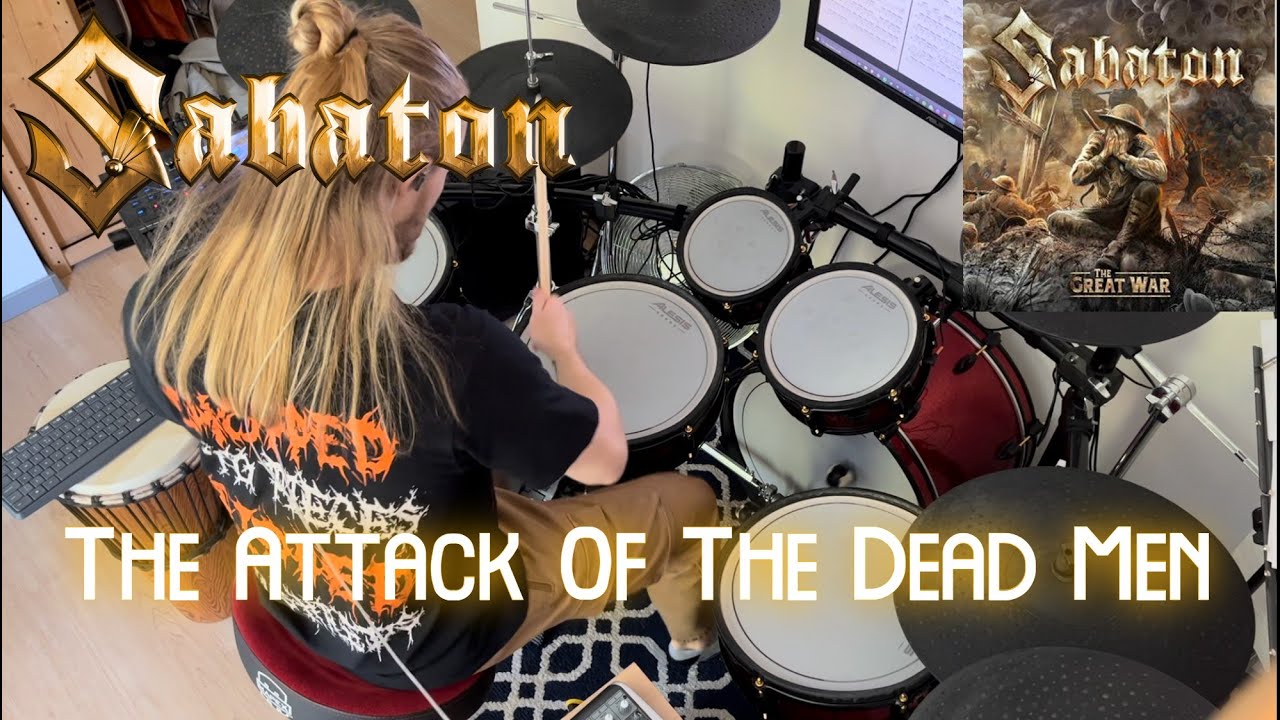 SABATON - THE ATTACK OF THE DEAD MEN (Drum Cover) - YouTube