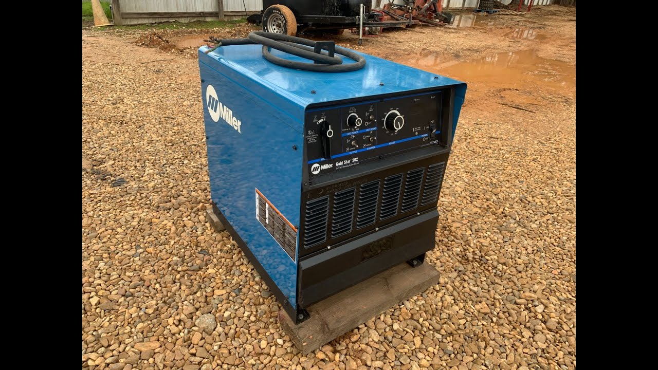 Miller Gold Star 302 CC-DC Welding Power Source Lot#428 - YouTube