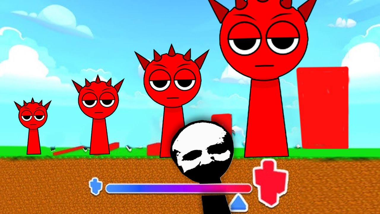RED SPRUNKI Play Easy Size Obby in Roblox! - YouTube