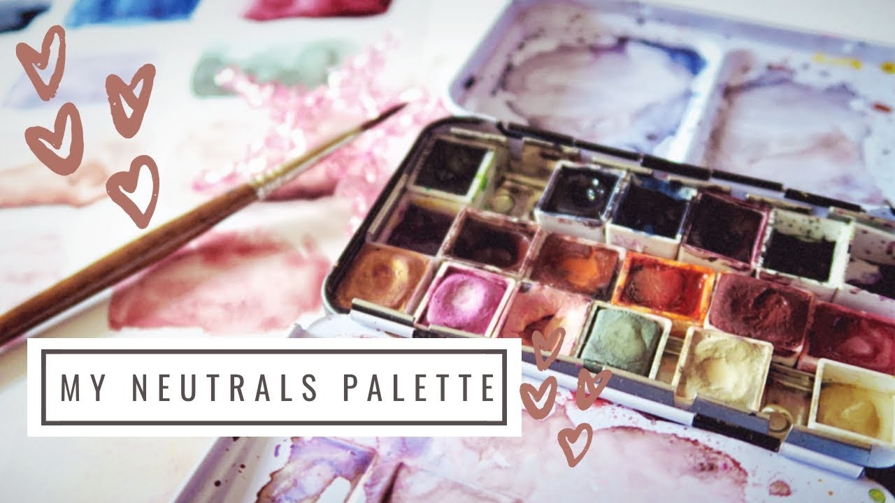 🎨What's in My Neutral Watercolor Palette?🎨 - YouTube