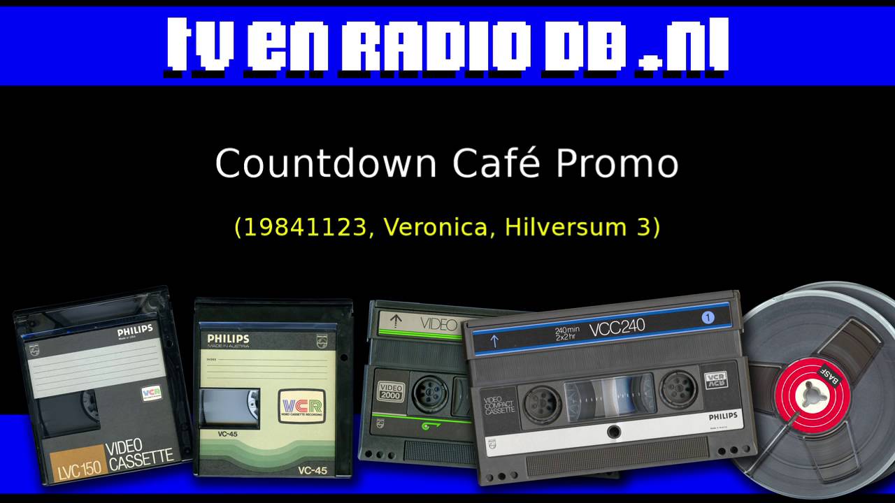Radio: Countdown Café Promo (19841123, Veronica, Hilversum 3) - YouTube