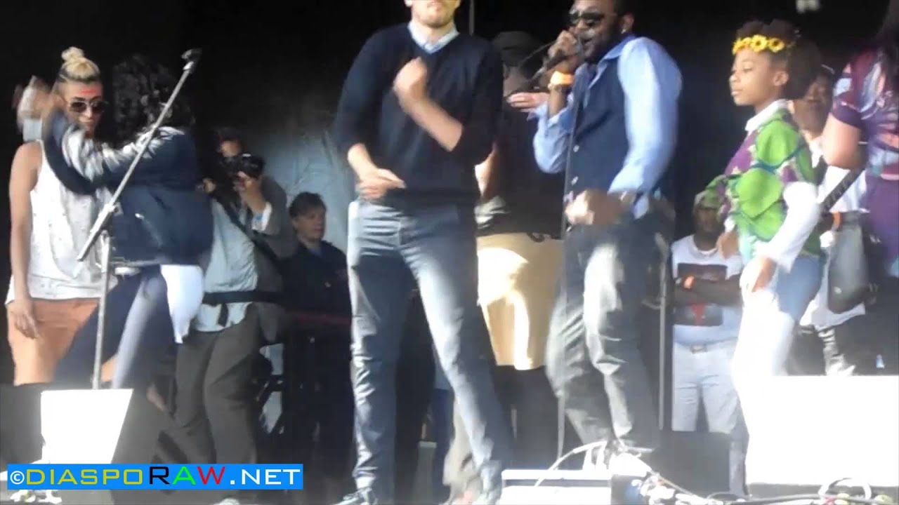 Members from the audience dance to some Soukous music by NKA Musica at ...