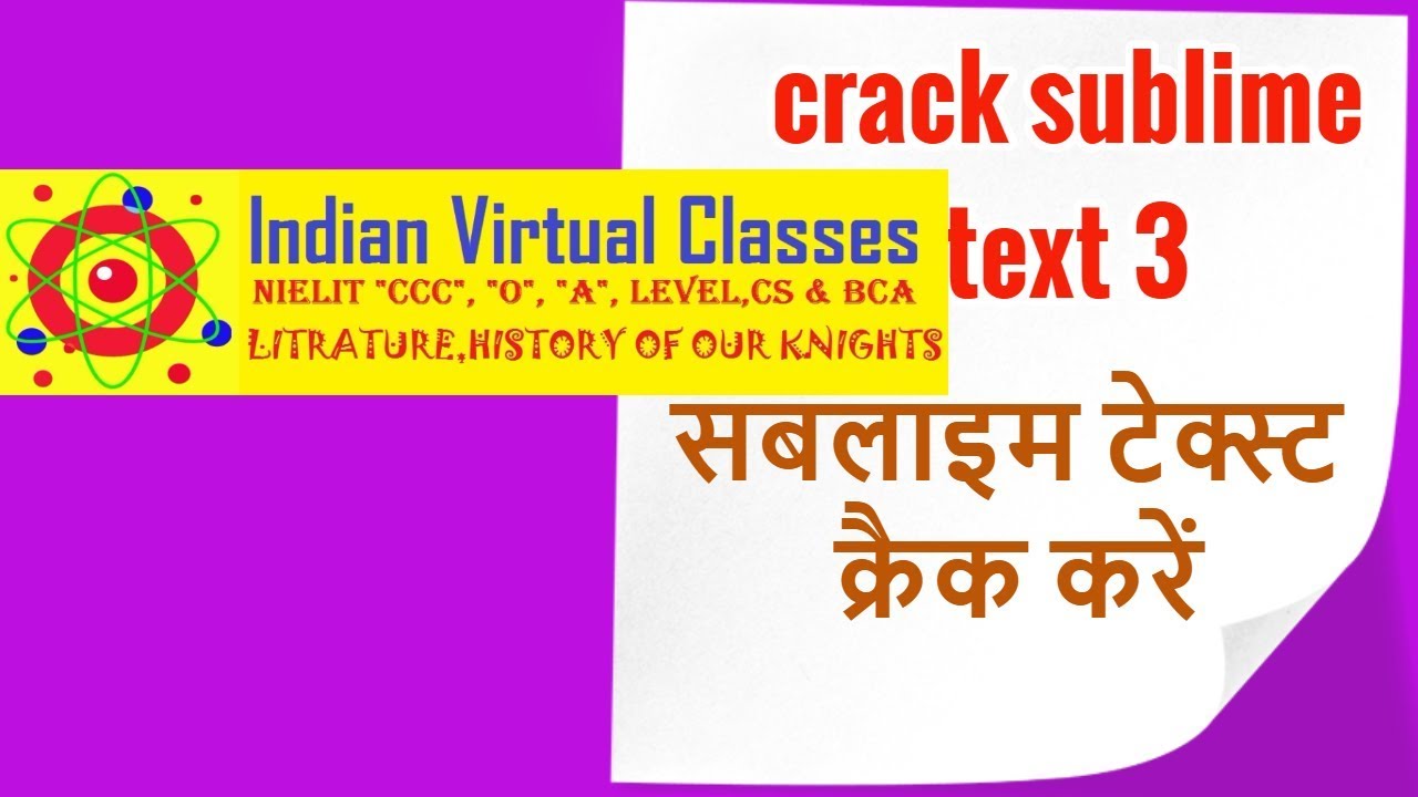 Sublime Text 3 Build 3143 Crack With Licence Key YouTube sublime-text-3-build-3143-crack-with-licence-key-youtube