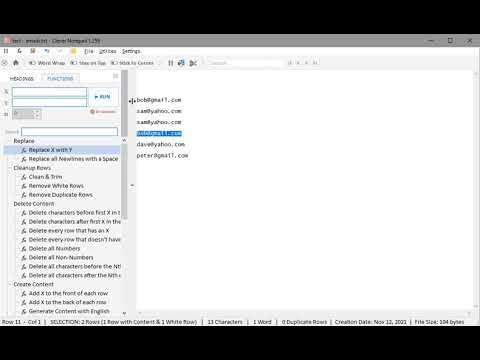 How to remove duplicates from a list (Clever Notepad Tutorial) - YouTube