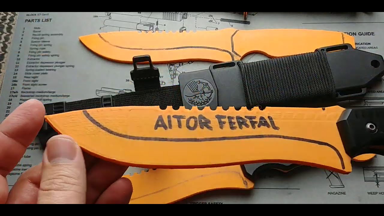 Making My Own Survival Knife! "Aitor-FerFAL" Survival Knife Prototype ...