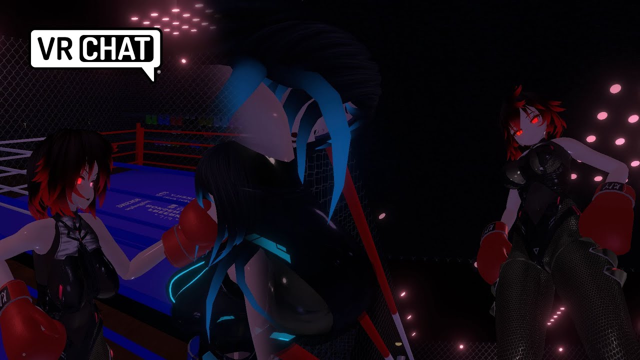 Red girl punk rocks you hard VRchat BOXING - YouTube