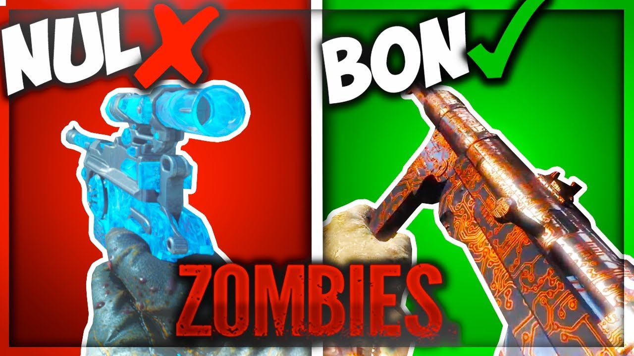 CLASSEMENT du PIRE au MEILLEUR CAMOUFLAGE PACK-A-PUNCH ZOMBIES de CALL ...