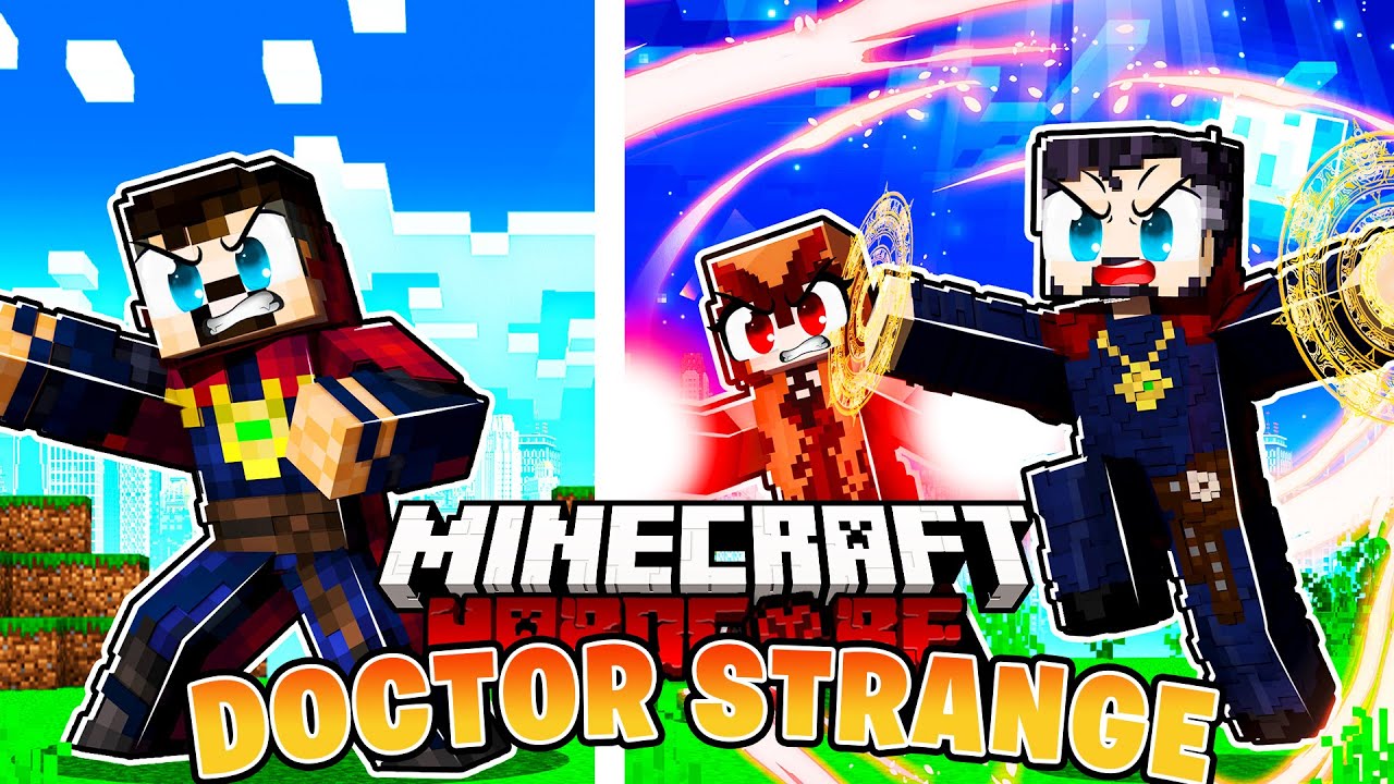 I Survived 100 DAYS as DOCTOR STRANGE in Hardcore MINECRAFT! - YouTube