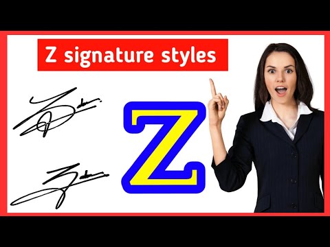 Z signature style | Z alphabet signature style | Signature style of my ...