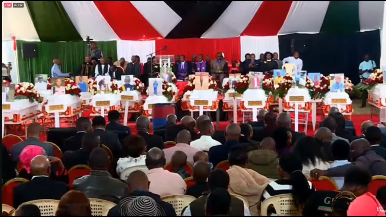 LIVE: Hillside Endarasha Academy Fire victims Memorial Service - YouTube