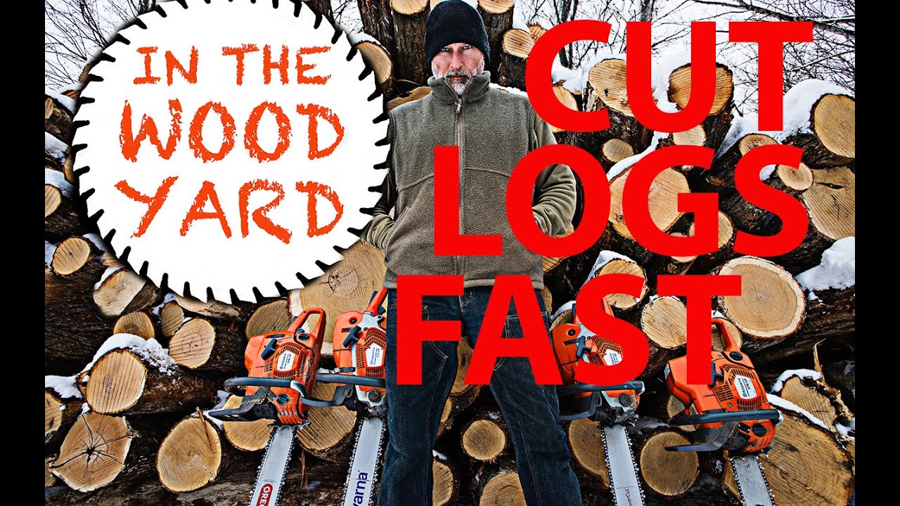 #221 - How to Cut Up a Log Pile Fast! - YouTube