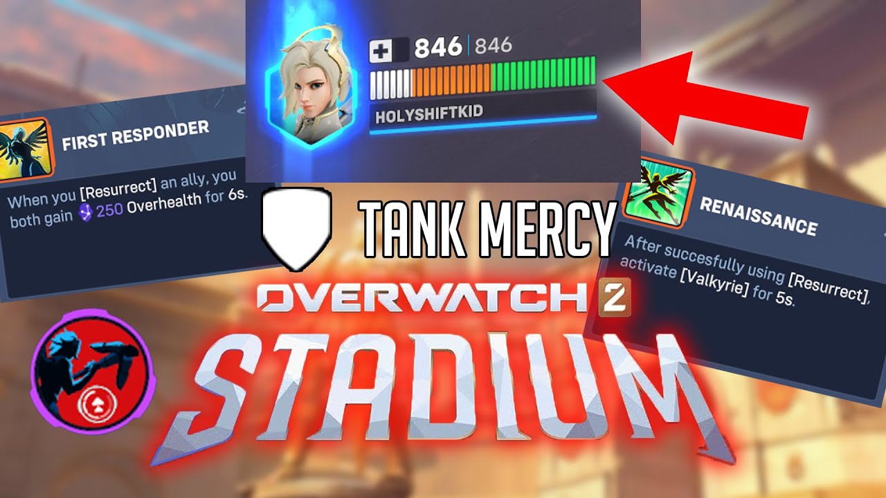 STADIUM TANK MERCY BUILD IS SO GOOD OVERWATCH 2 - YouTube