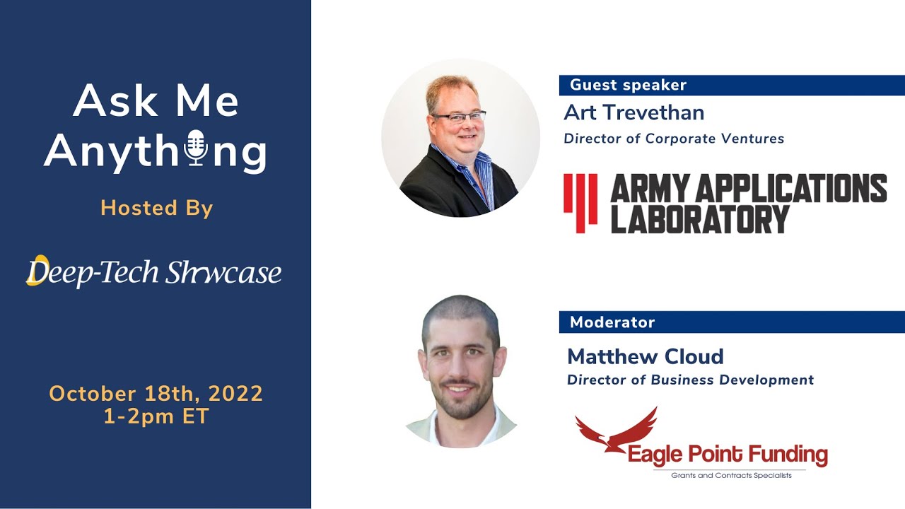 "Ask Me Anything" featuring Art Trevethan, Army Applications Laboratory ...