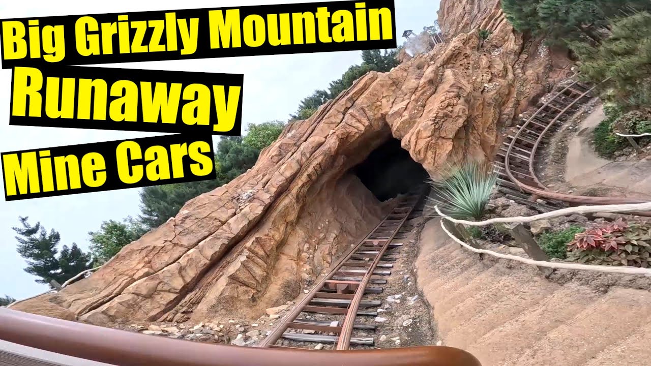 POV Big Grizzly Mountain Runaway Mine Cars at Hong Kong Disneyland ...