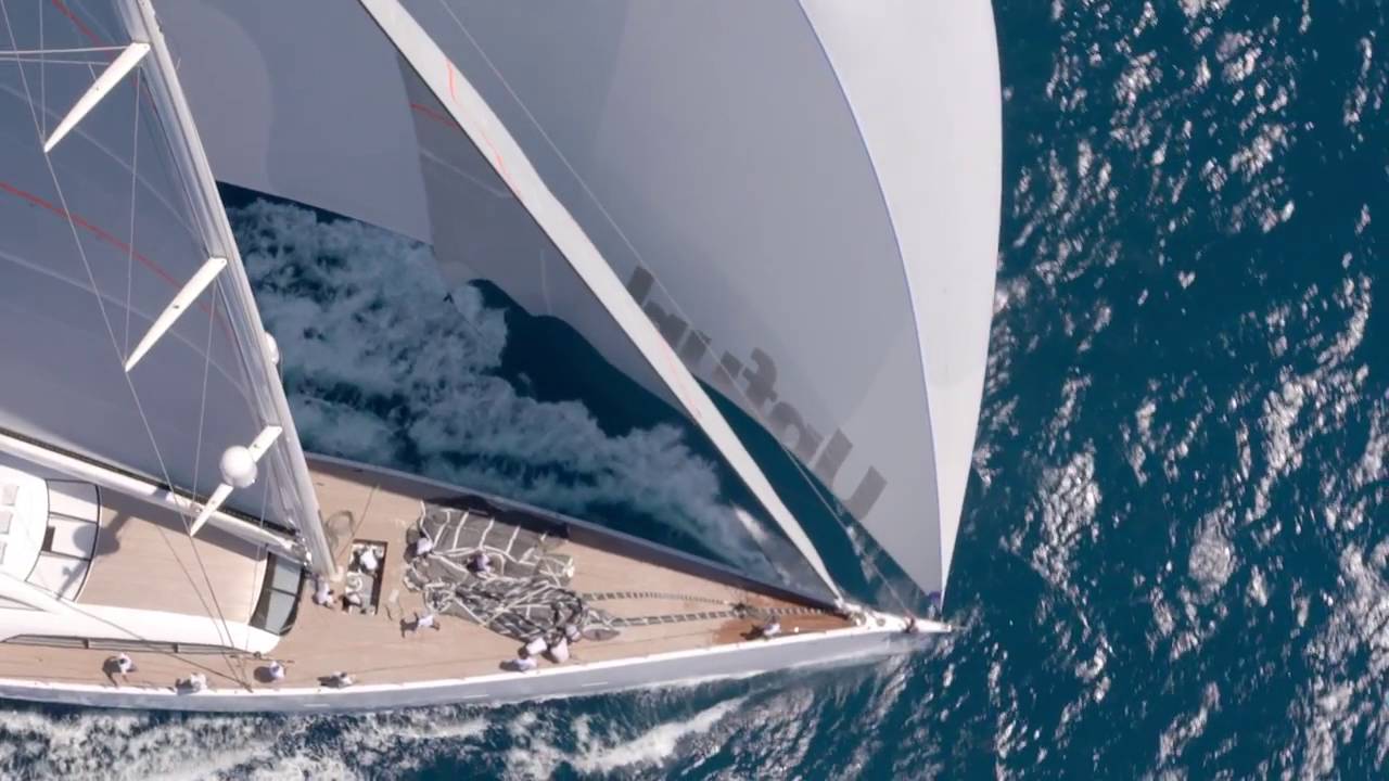 Unfurled 150ft sailing superyacht - YouTube