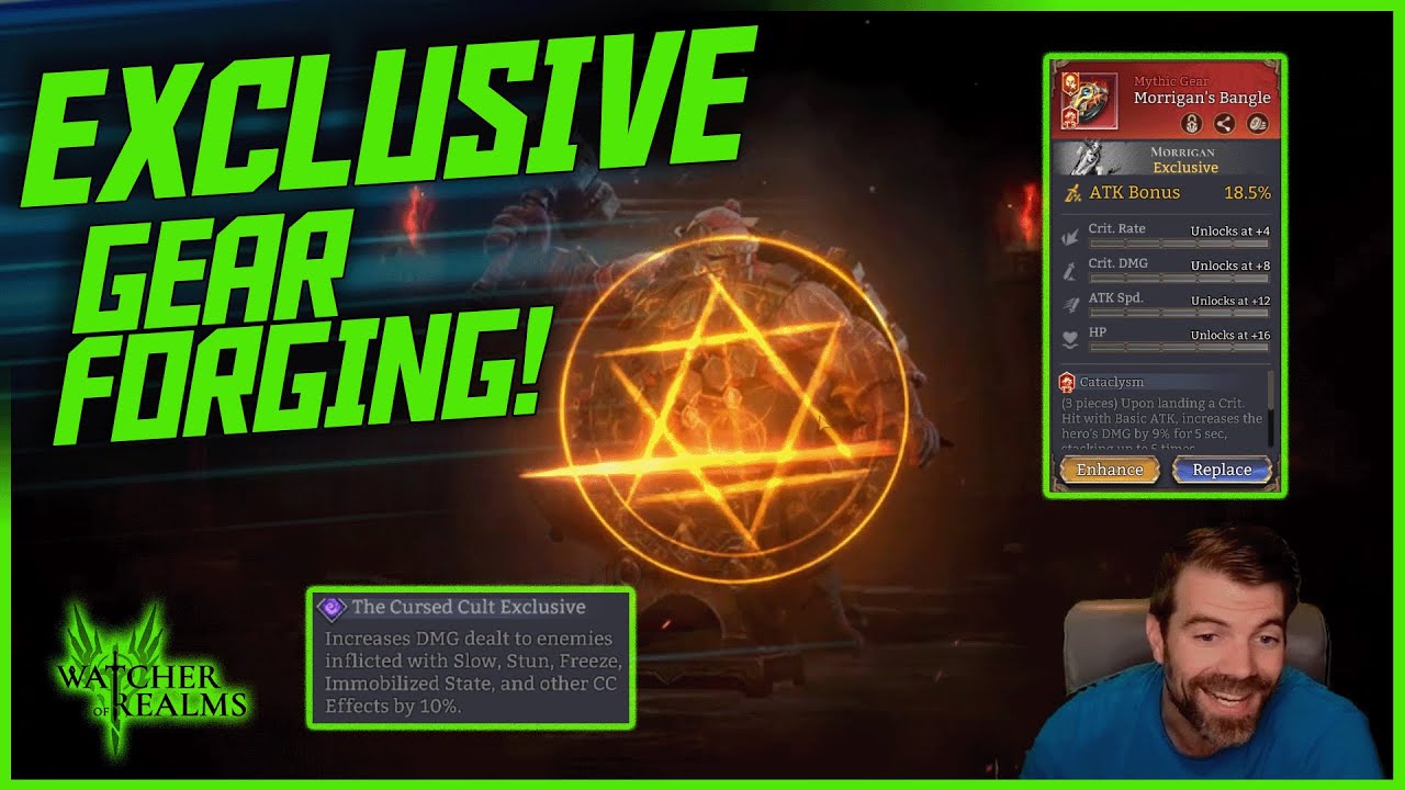 Crafting the new Exclusive Gear! || Watcher of Realms - YouTube