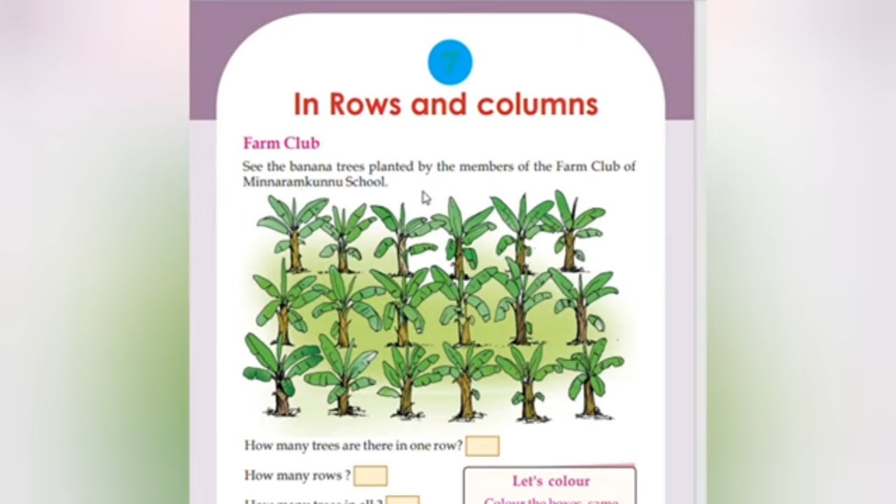 Scert /Class 3/Maths/Chapter 7/In Rows and Columns/Detailed answered ...