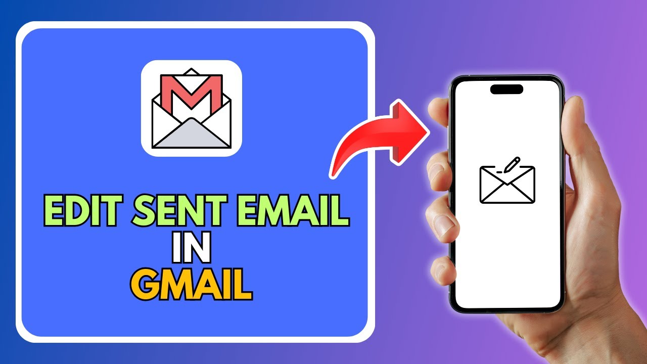 How To Edit Sent Email In Gmail - YouTube