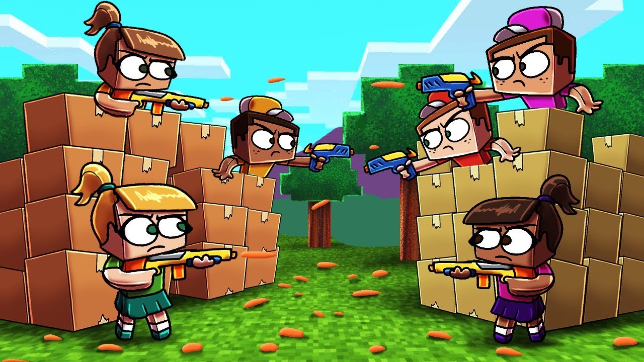 Minecraft | MOST SECURE BOX FORT CHALLENGE! (Box Fort vs Box Fort ...