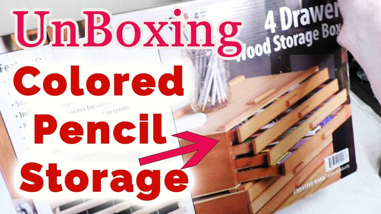 Unboxing Colored Pencil Pastel Storage Boxes For Colored Pencil Storage ...