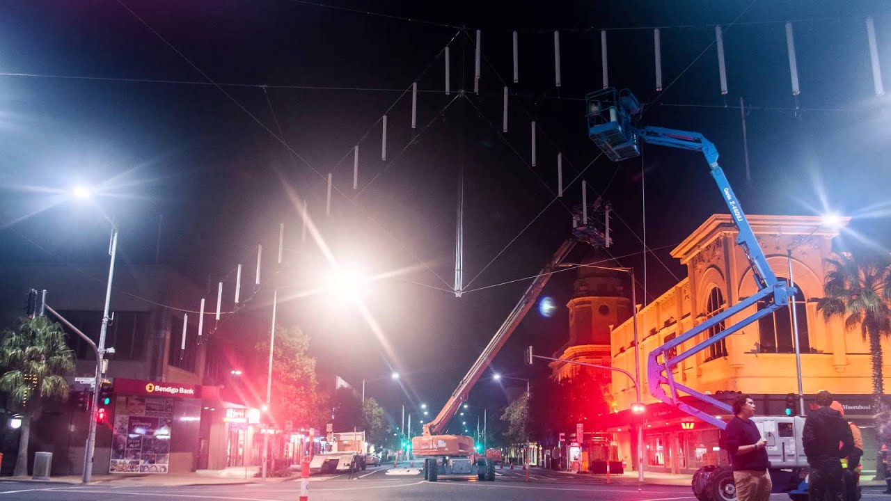 Catenary light Install - YouTube